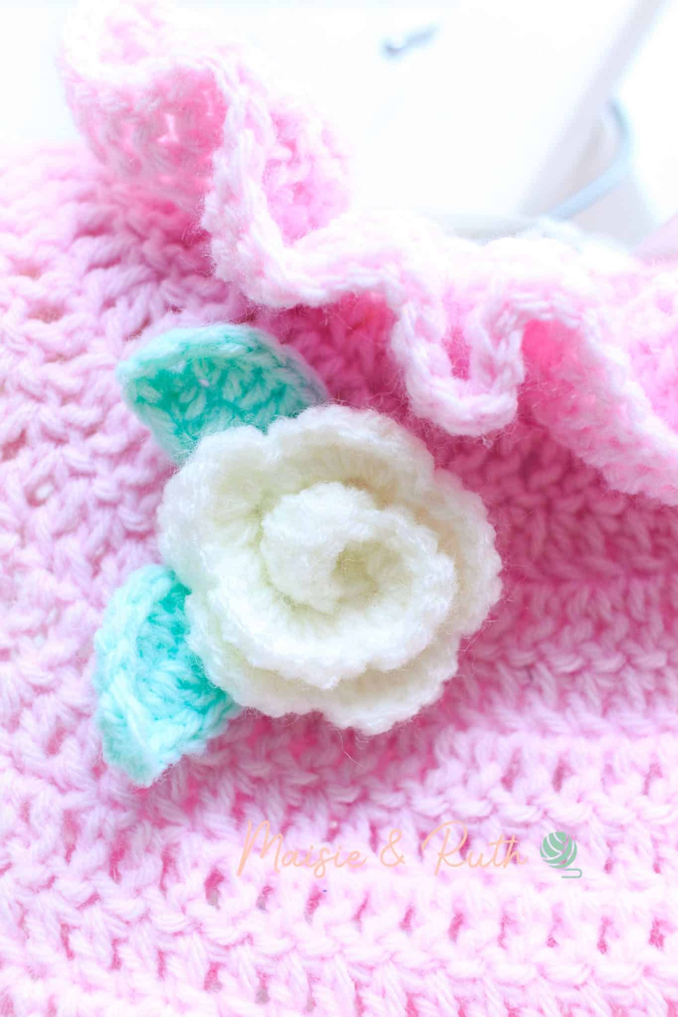 Crochet Baby Romper (The Freya Frilly Romper) - Maisie and Ruth