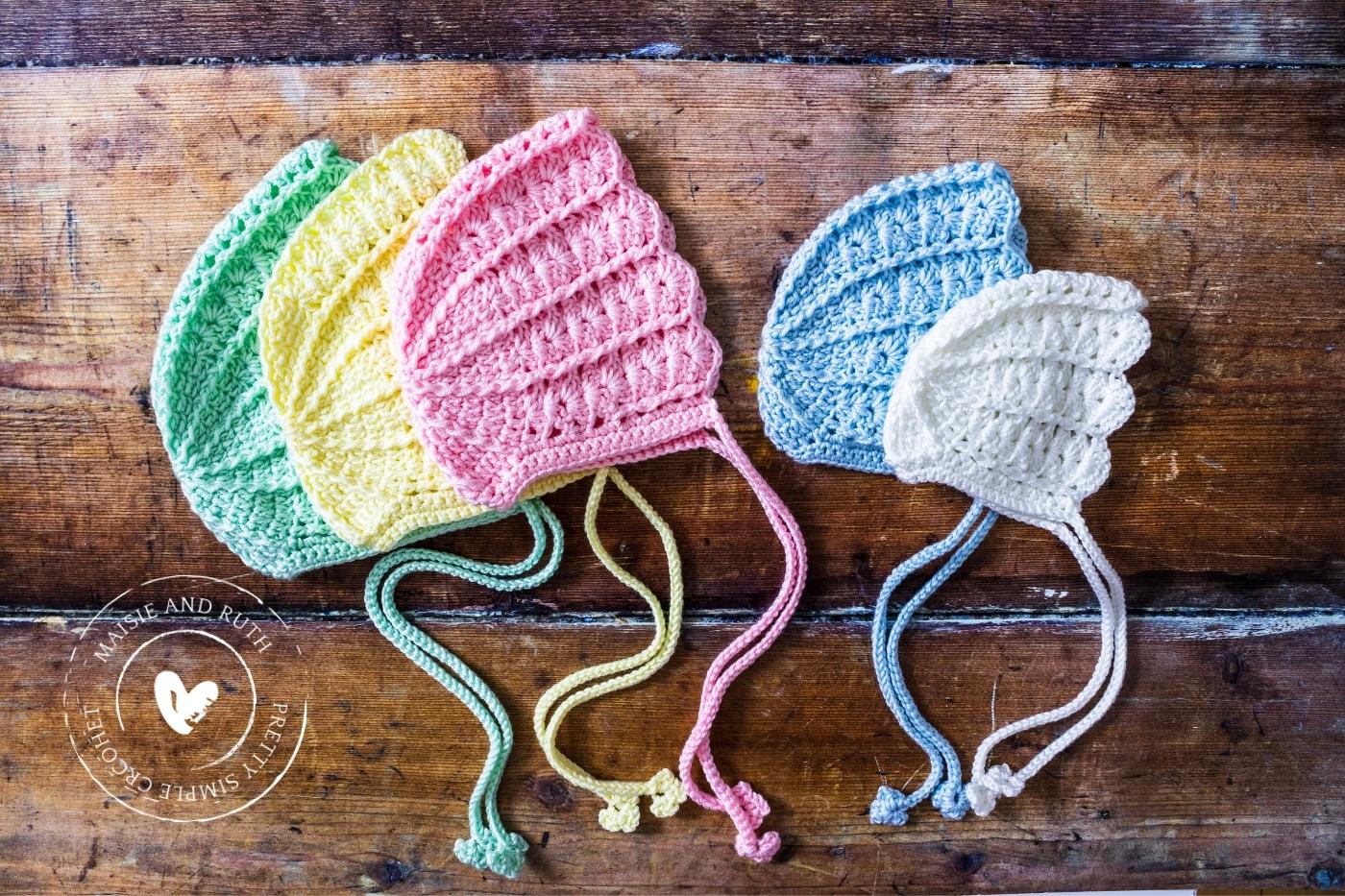 Baby Bonnet Crochet Pattern Baby Bonnet Crochet Pattern