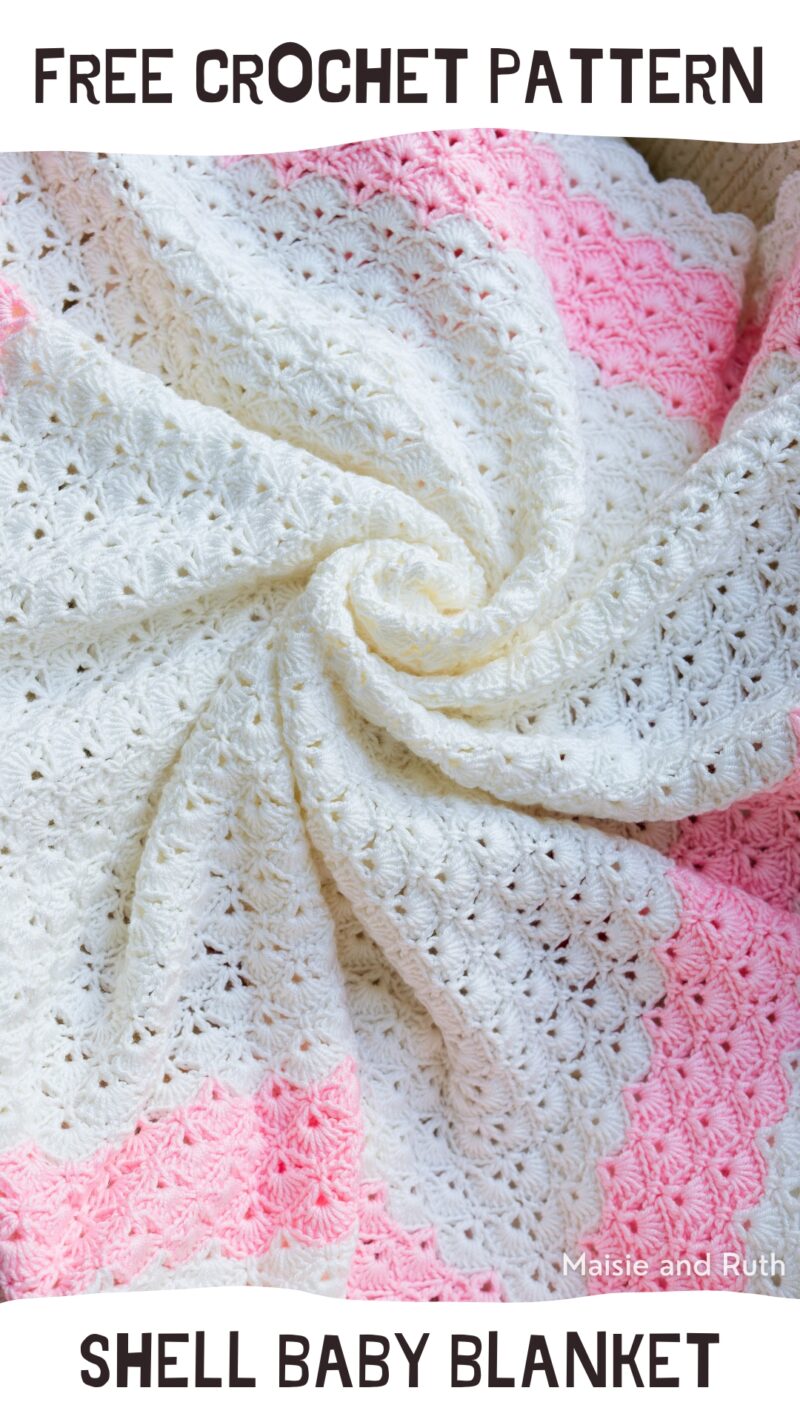 Crochet Baby Blanket in the Round (Free Pattern) - Maisie and Ruth