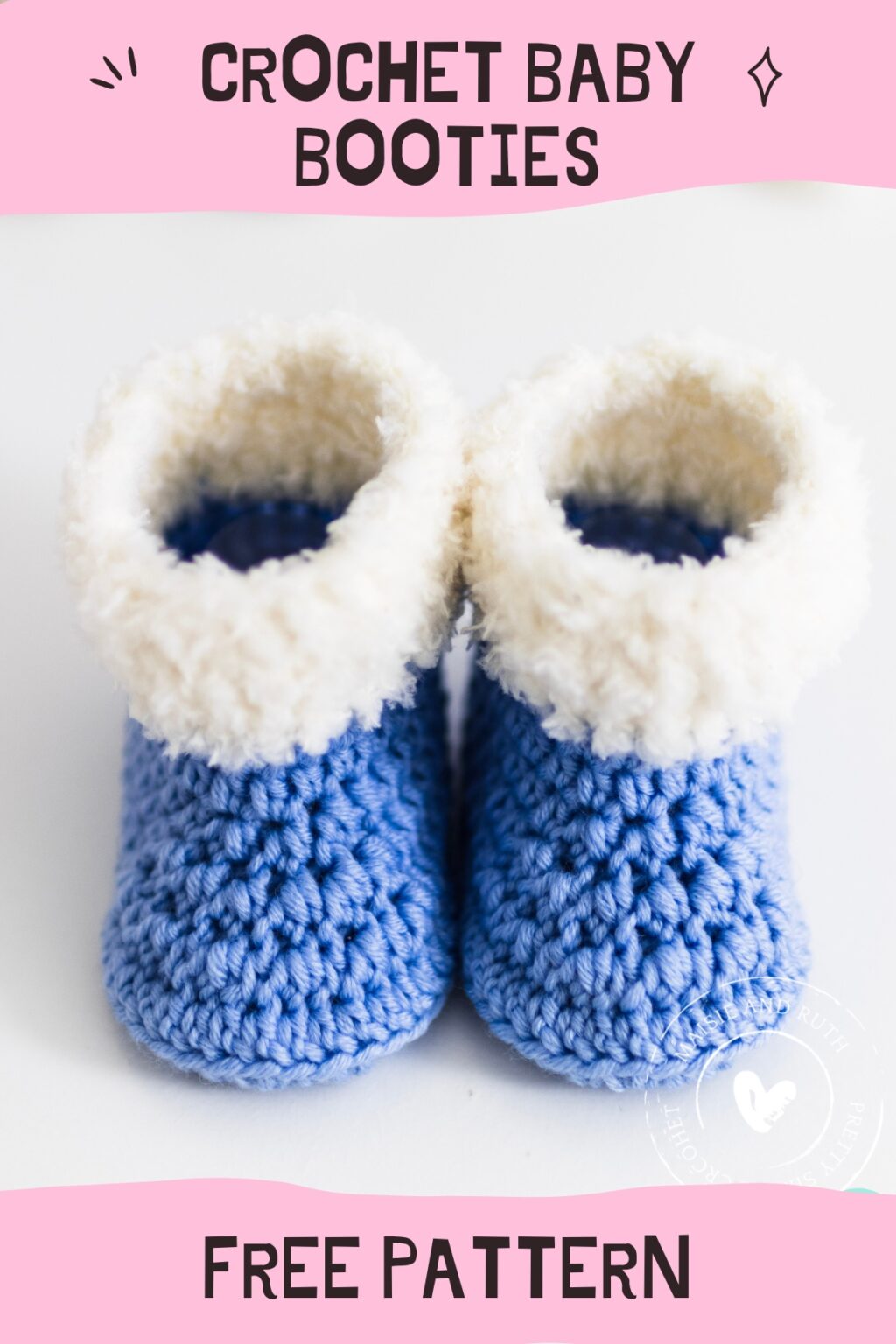 Quick Crochet Baby Booties (Free Pattern) - Maisie and Ruth