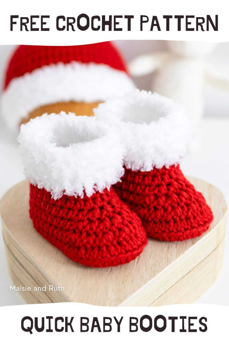 Quick Crochet Baby Booties (Free Pattern) - Maisie and Ruth