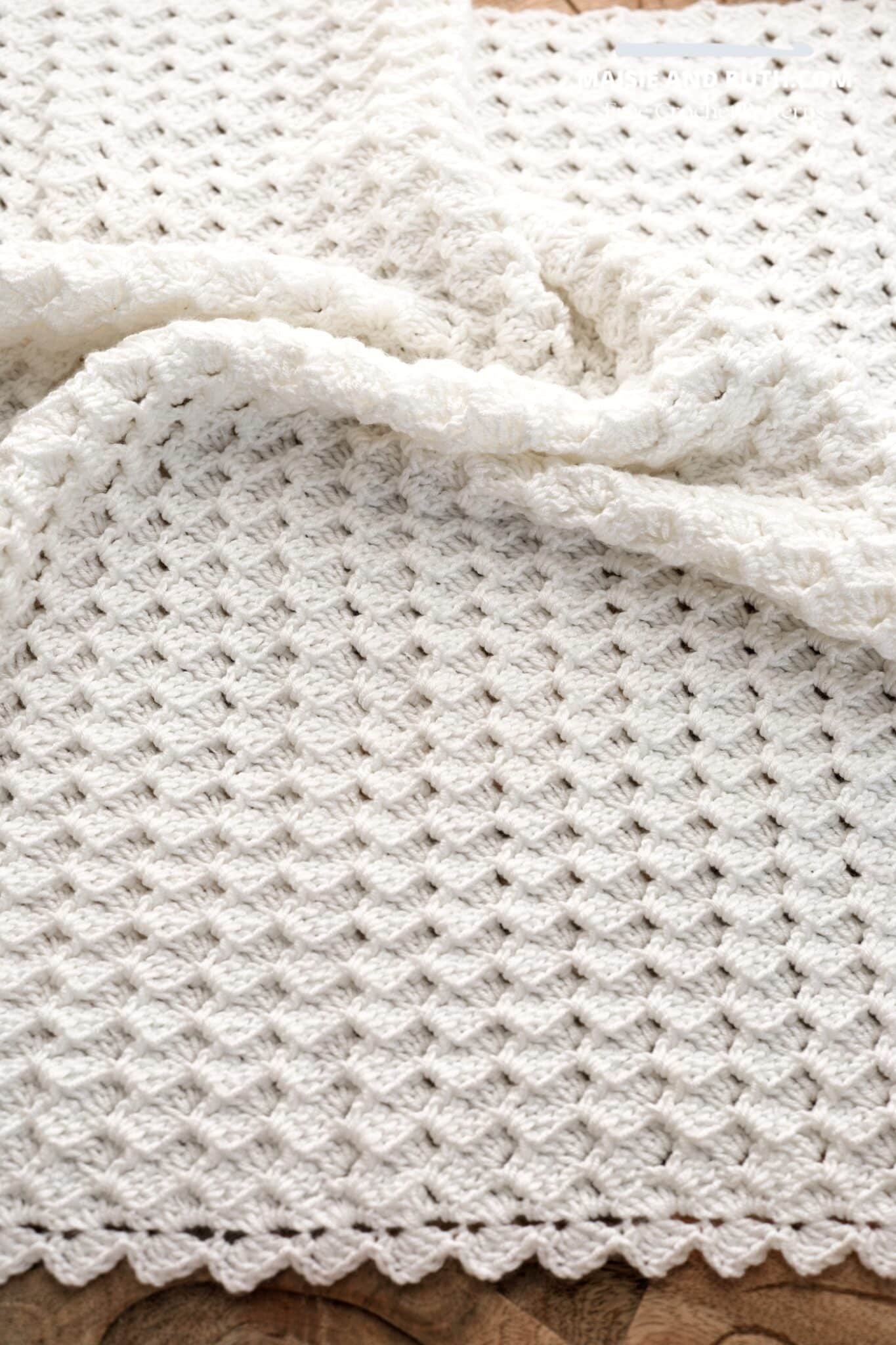 Shell Crochet Baby Blanket (Free Pattern) - Maisie and Ruth