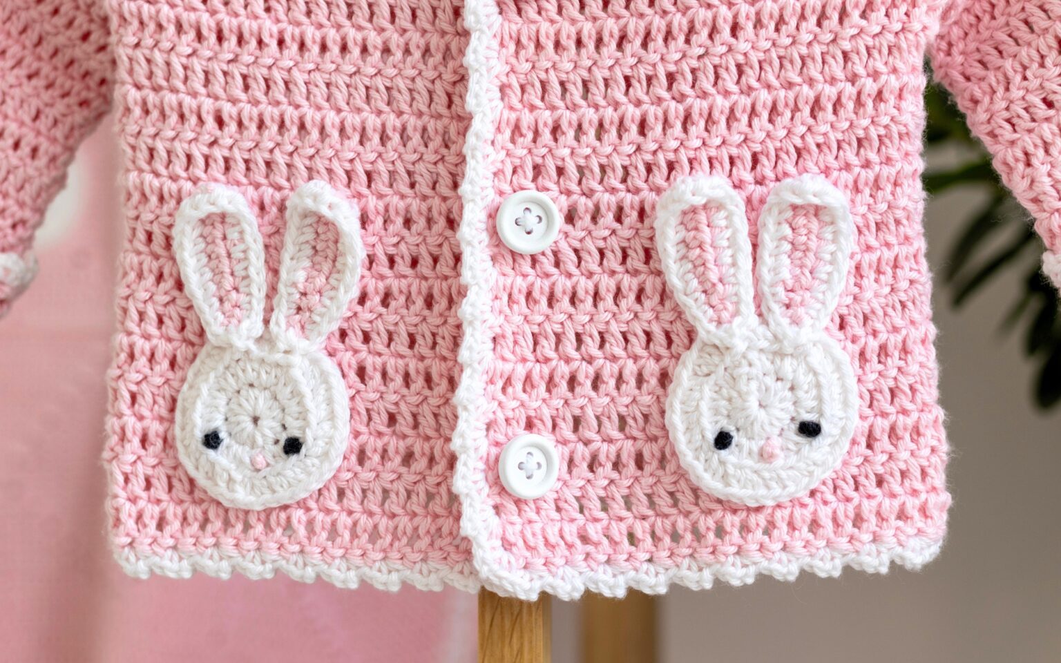 Crochet Bunny Baby Hoodie (Free Pattern) - Maisie and Ruth
