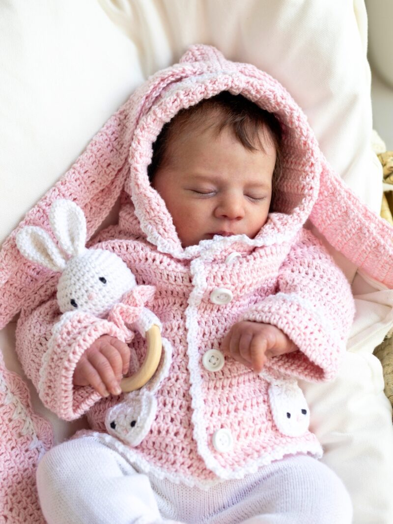 Crochet Bunny Baby Hoodie (Free Pattern) - Maisie and Ruth