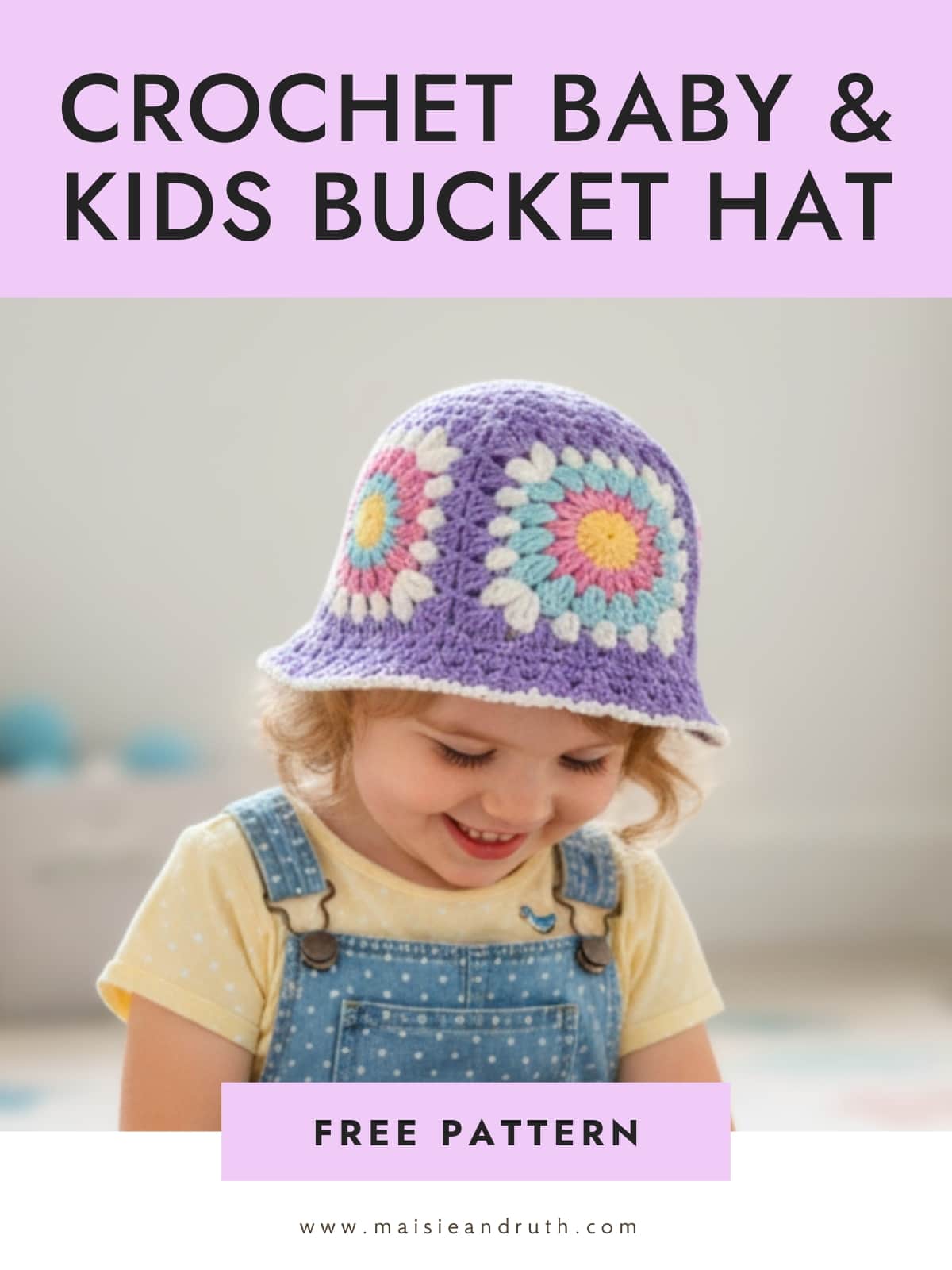 Free Crochet Bucket Hat Pattern: Sunny Stitches Hat - Maisie and Ruth