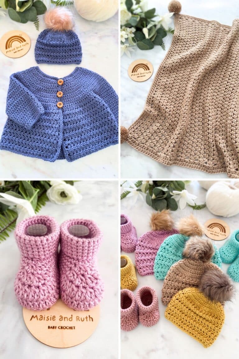 4 Free Crochet Baby Set Patterns | The Willow Ridge Collection - Maisie ...